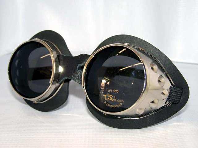 Classic Round Lens Moto Goggles Motorcycle Interchangeable Lenses ...