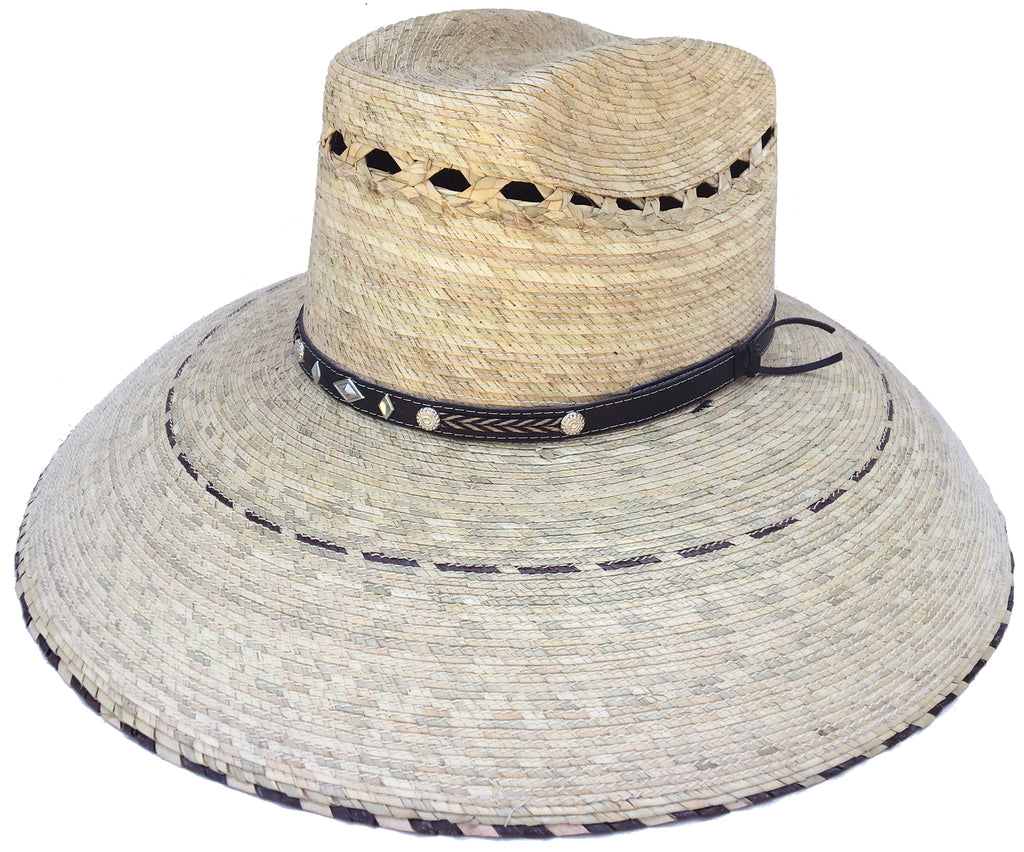 Mexican Palm 5" Wide Brim Lifeguard Hat Biggs Crown – headchange.com