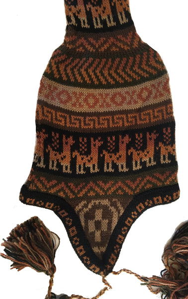Authentic Peruvian Alpaca Chullo Hat Traditional Peru Indigenous Hat A ...